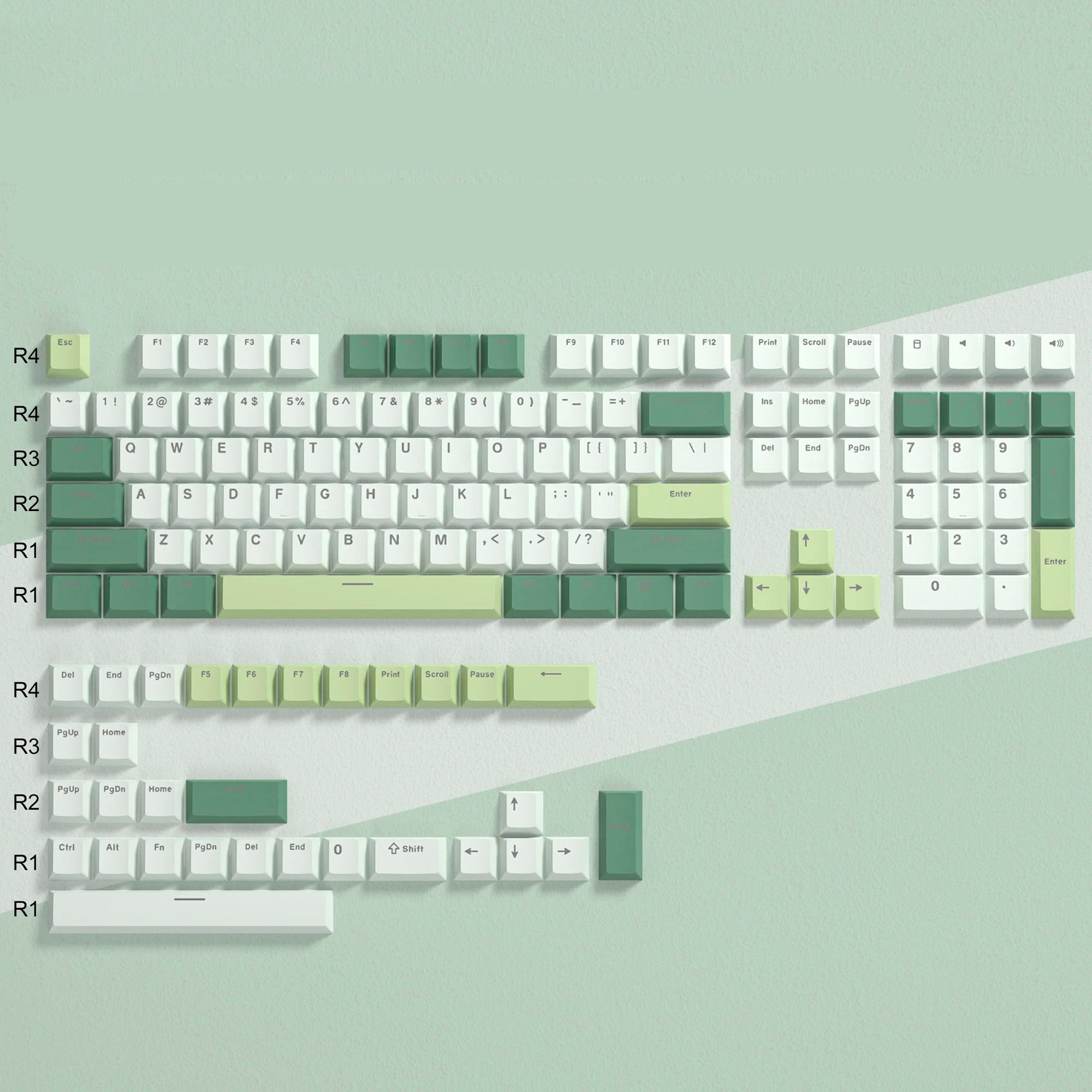 Mintleaf PBT Backlit ANSI