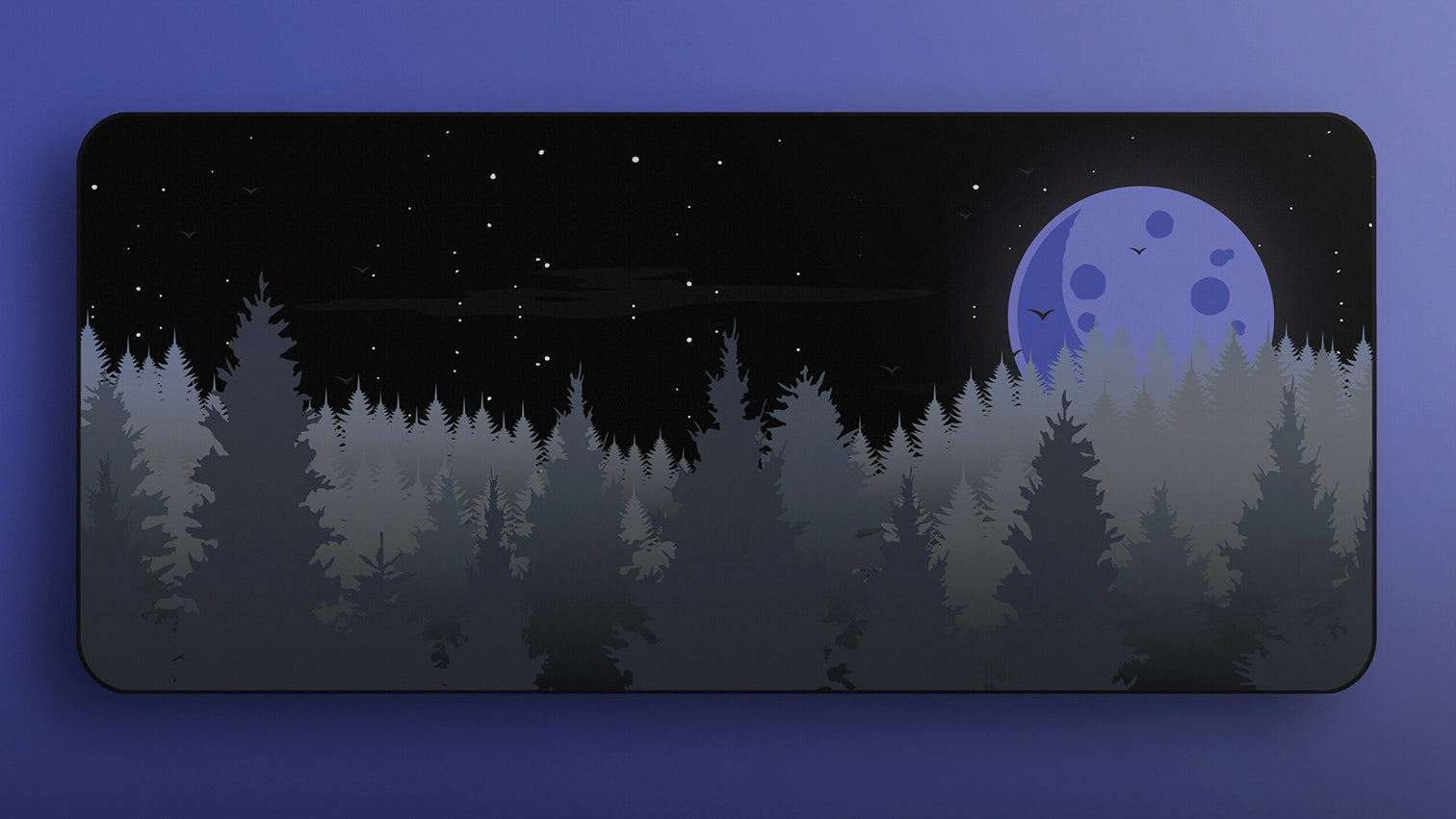GMK Night Shade Moon Deskmat